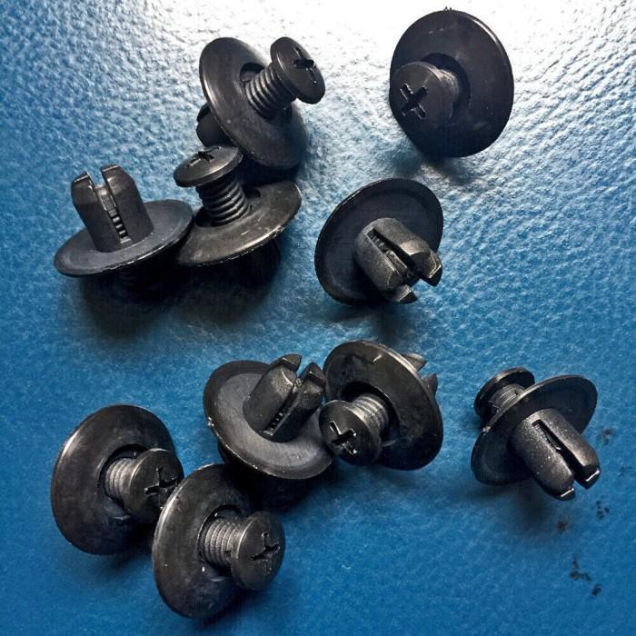 Jual 4 / 6 / 10 pcs Klip Kancing Toyota Universal Screw Rivets Cowl ...