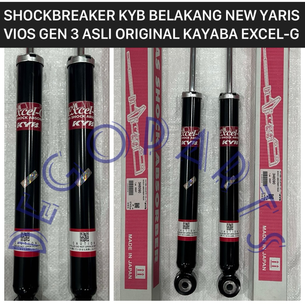 Jual SHOCKBREAKER KYB BELAKANG NEW YARIS LELE/ VIOS GEN 3 ASLI ORIGINAL KAYABA EXCEL-G MADE IN ...