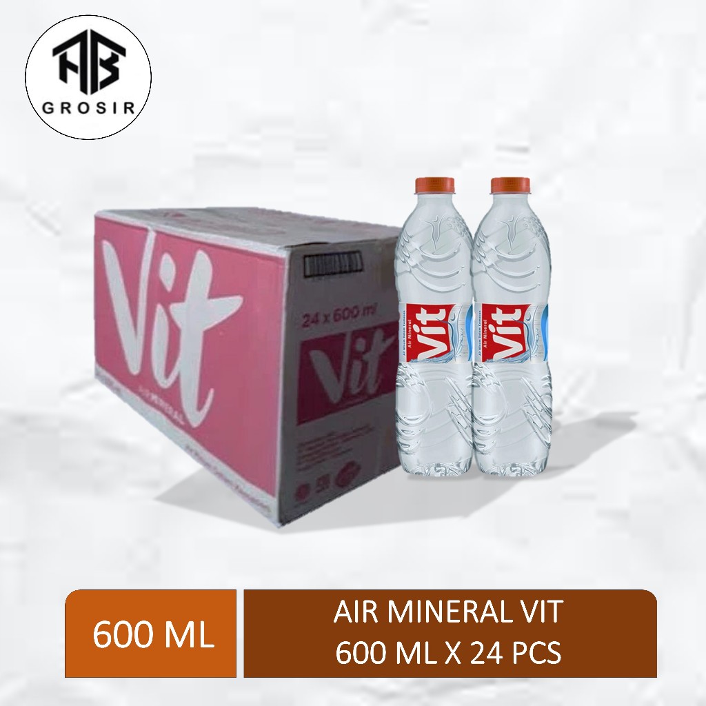 Jual VIT Air Mineral 600 ML x 24 Pcs | Shopee Indonesia