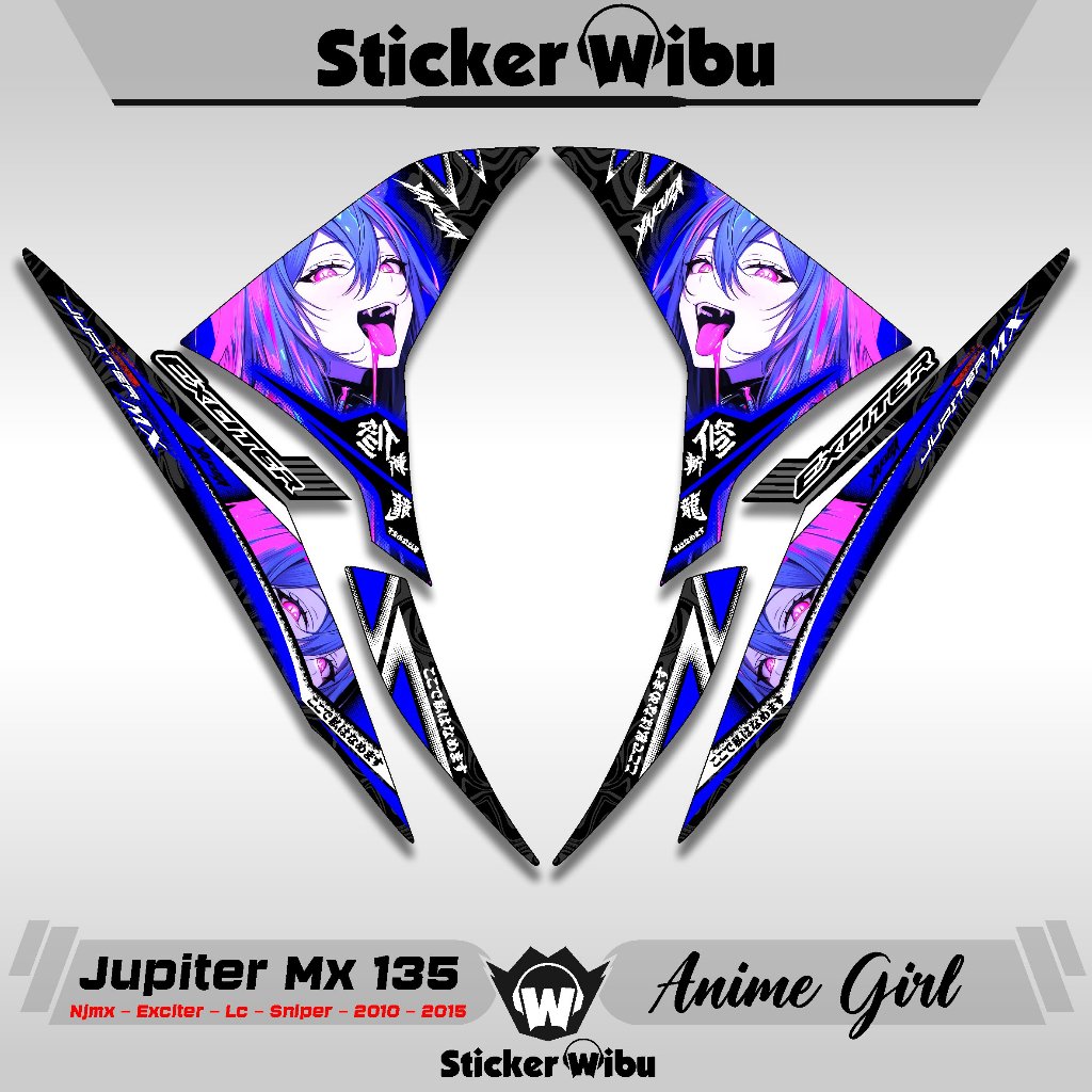Jual STRIPING JUPITER MX NEW 135 MOTIF 16 ANIME /SETIKER/ECXITER 135 ...