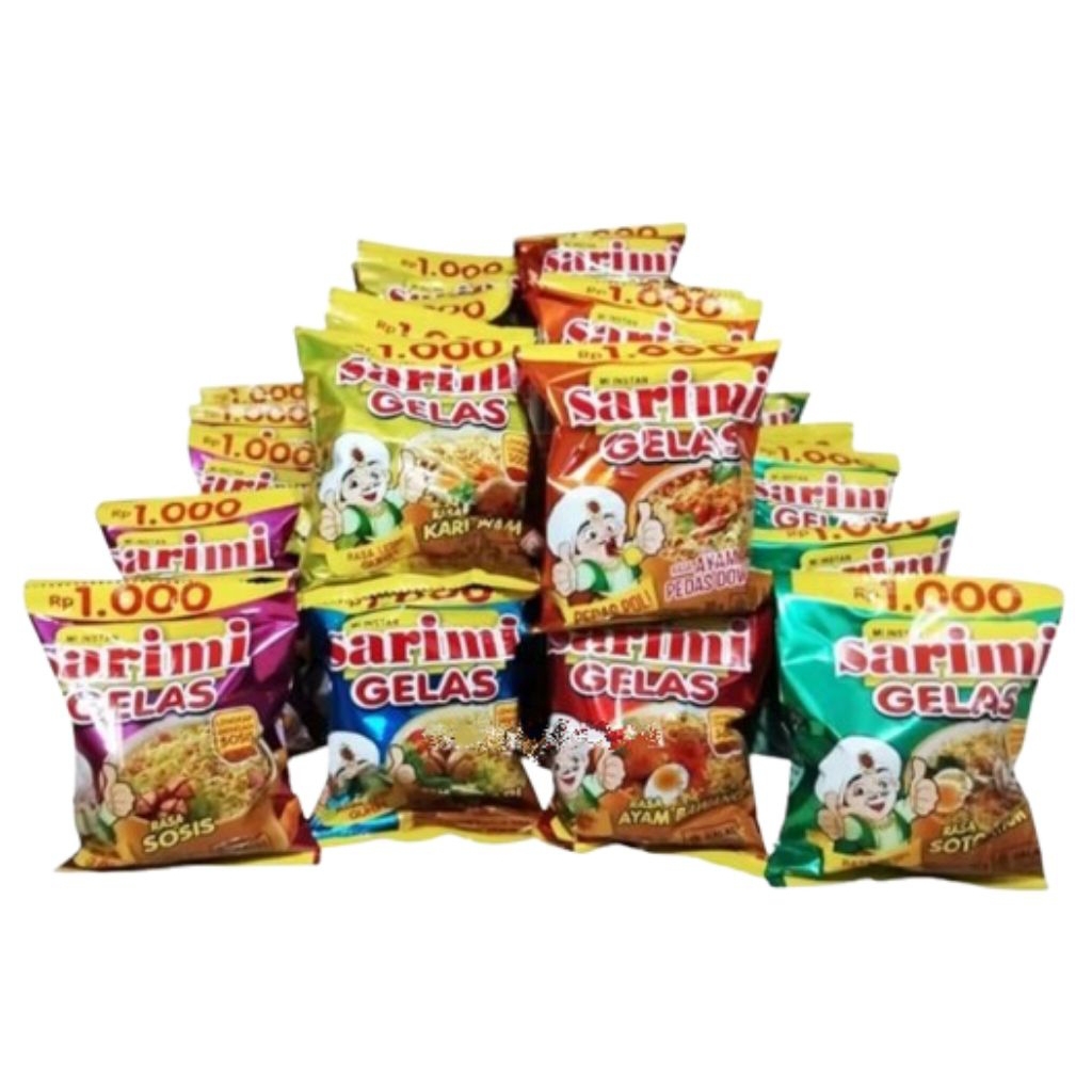 Jual Sarimi Gelas Renteng (Isi 10sachet @30gr) Renceng Mie Gelas Mi ...