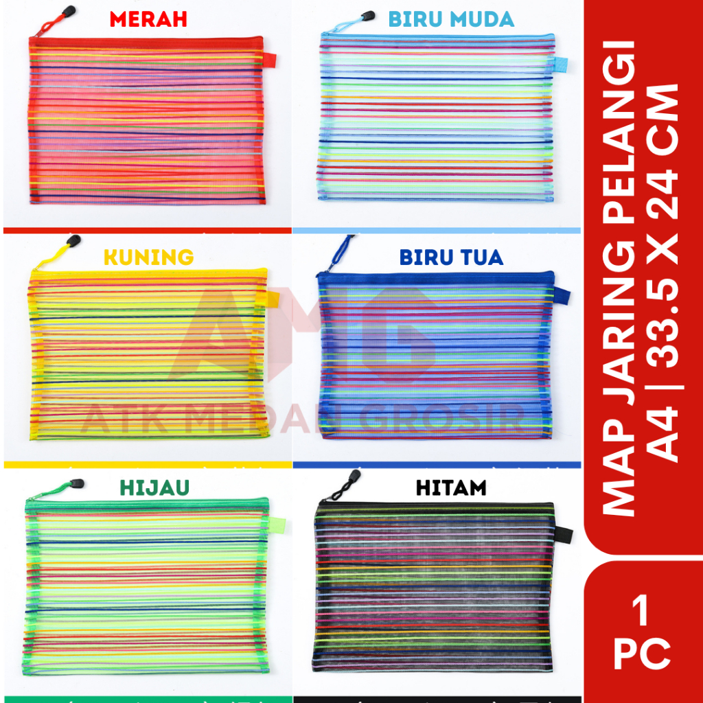 Jual MAP JARING PELANGI A4 BISA PILIH WARNA | Shopee Indonesia