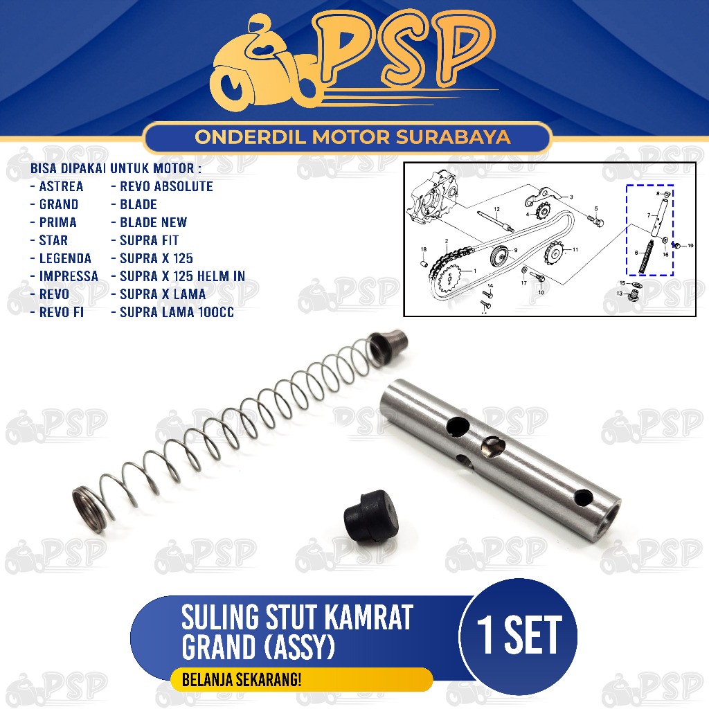 Jual Suling Stut Kamrat Grand Assy - Sulingan Rantai Kamprat Tensioner ...