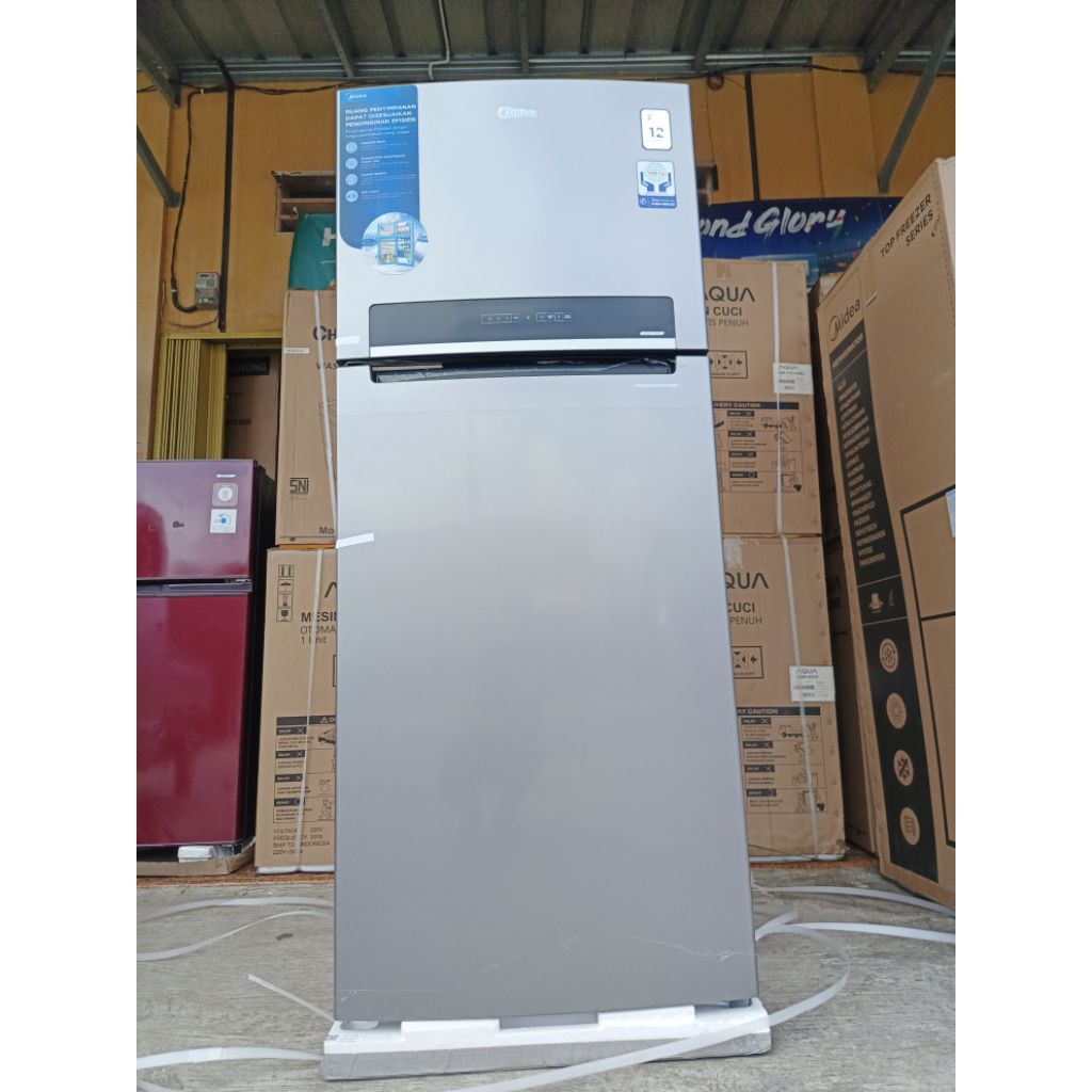 Jual kulkas midea 2 pintu inverter type MDRT611EVD50ID | Shopee Indonesia