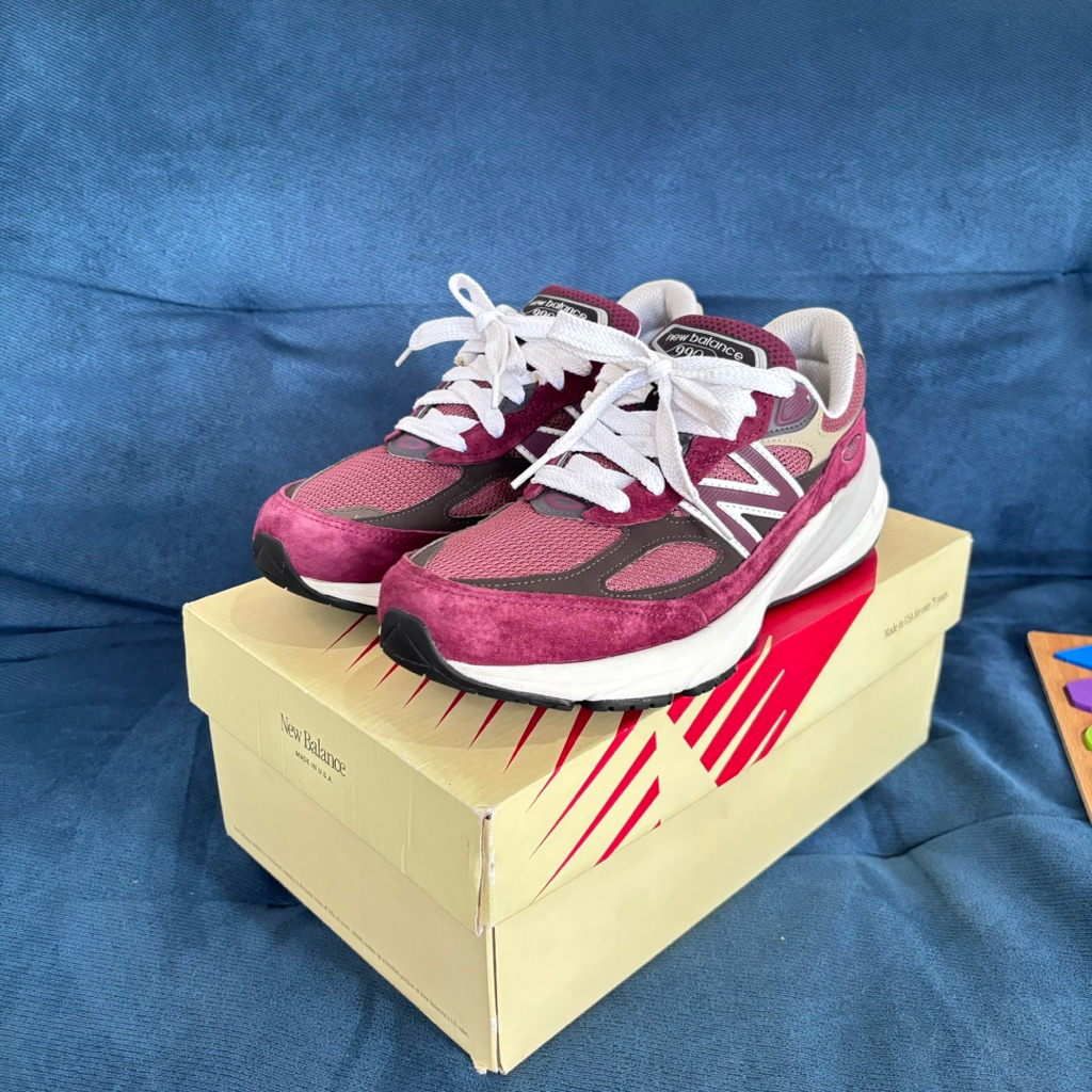 Jual New Balance 990v6 “ burgundy tan” (U990BT6) | Shopee Indonesia