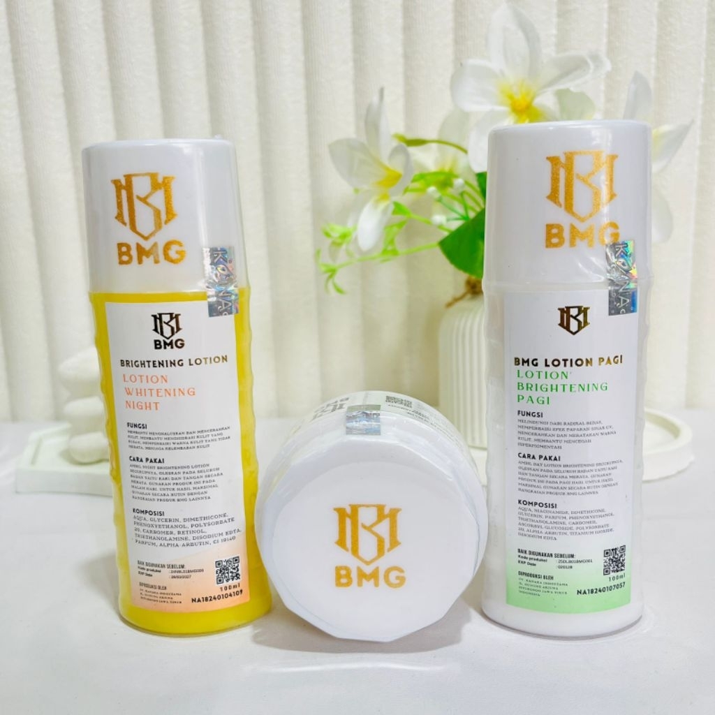 Jual BMG ORIGINAL BUNDLING 3 (LOTION MALAM ,PAGI,BIPUT) | Shopee Indonesia