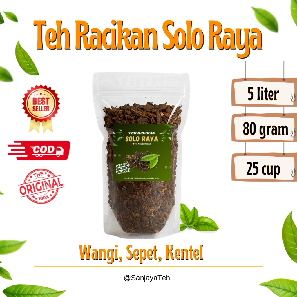 Jual TEH RACIKAN KHAS SOLO 80gr (Racikan Asli Khas Solo) | Shopee Indonesia