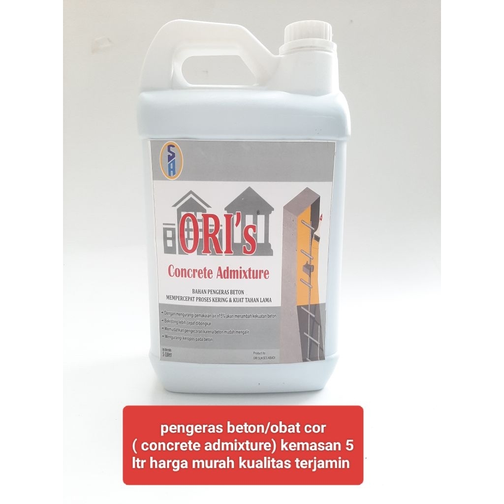 Jual pengeras beton/obat cor/ coran/dak/ beton/ beton// galon/ kemasan ...
