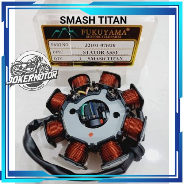 Jual STATOR ASSY SPOOL SPULL KOMPLIT SMASH TITAN - FUKUYAMA | Shopee Indonesia