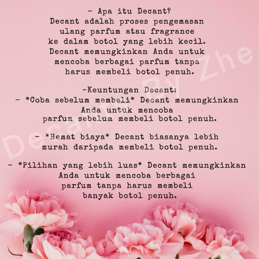 Jual Decant/Share in Jar Athena EDP by Velixir | Shopee Indonesia