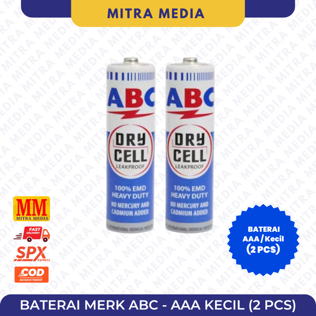 Jual Baterai ABC Untuk Remot Ukuran AAA Kecil / A3 BATRE / 2 PCS / PACK ...