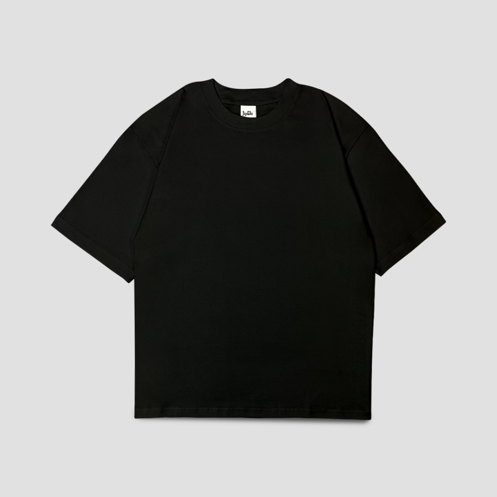 Jual JipClo Kaos Polos Oversized Unisex Pria Wanita T-shirt Hitam ...