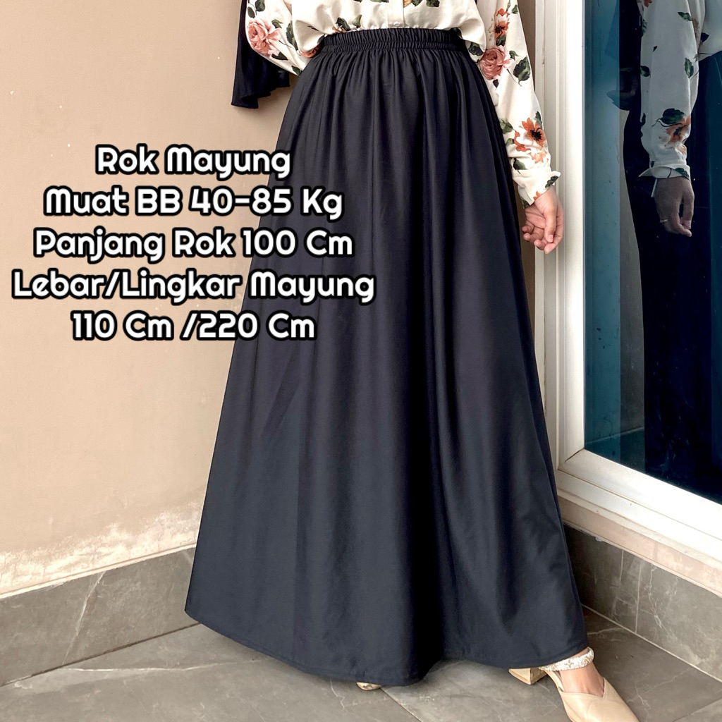 Jual Rok Joda Mayung Polos Panjang Hyget Premium | Shopee Indonesia