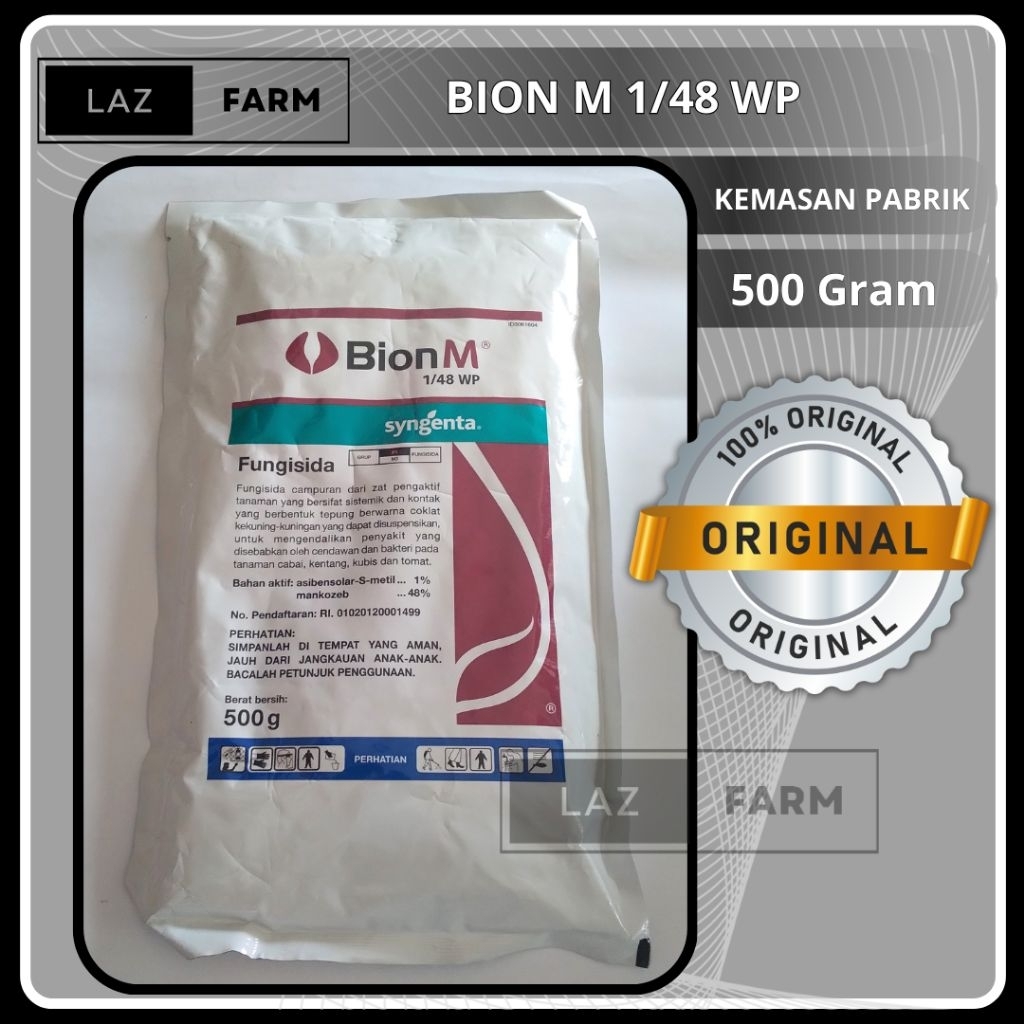 Jual Fungisida Bion M1/48 WP® syngenta 500 Gram Original Kemasan Pabrik | Shopee Indonesia