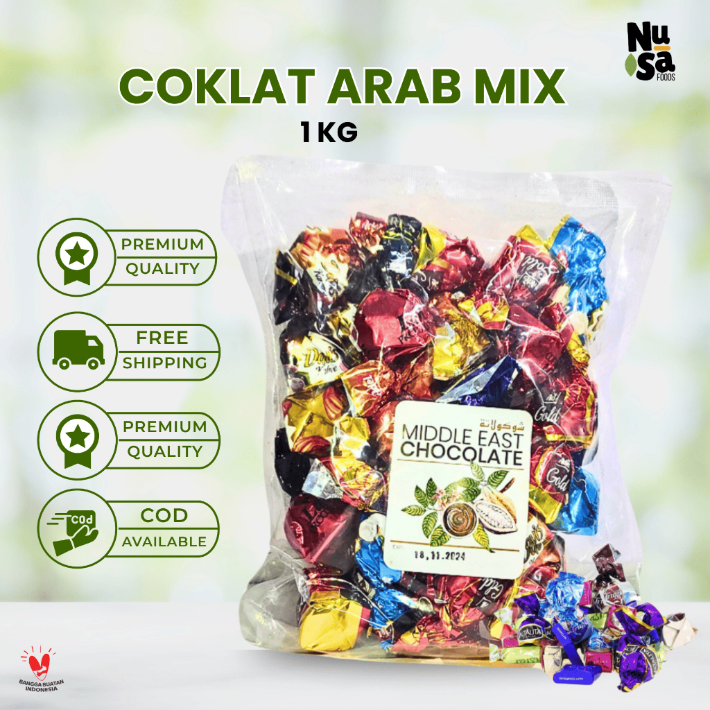 Jual Coklat Mix Arab 1 Kg Cokelat Premium Oleh Oleh Haji Umroh | Shopee ...