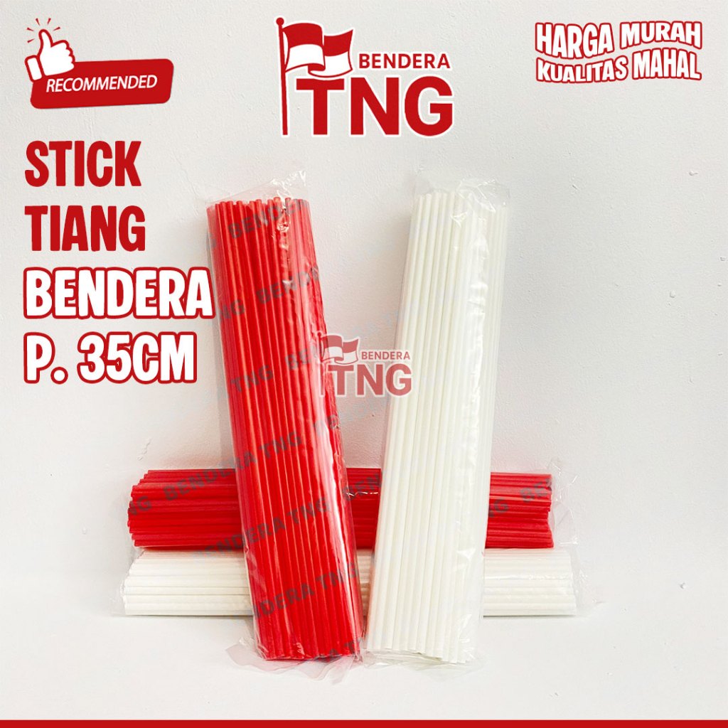 Jual Tiang bendera indonesia merah putih kecil / stick bendera ...