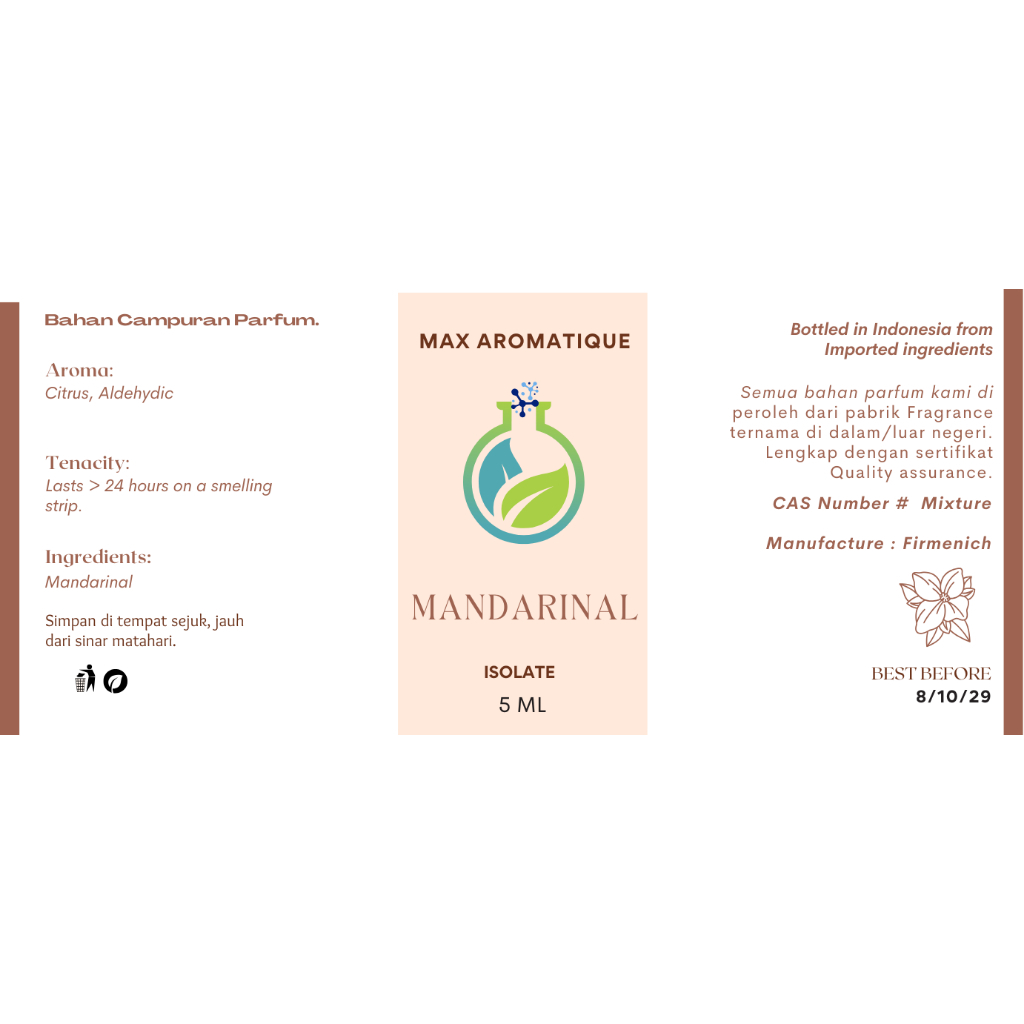 Jual Max Aromatique Mandarinal 32048 SAEK Isolate - Original Firmenich ...