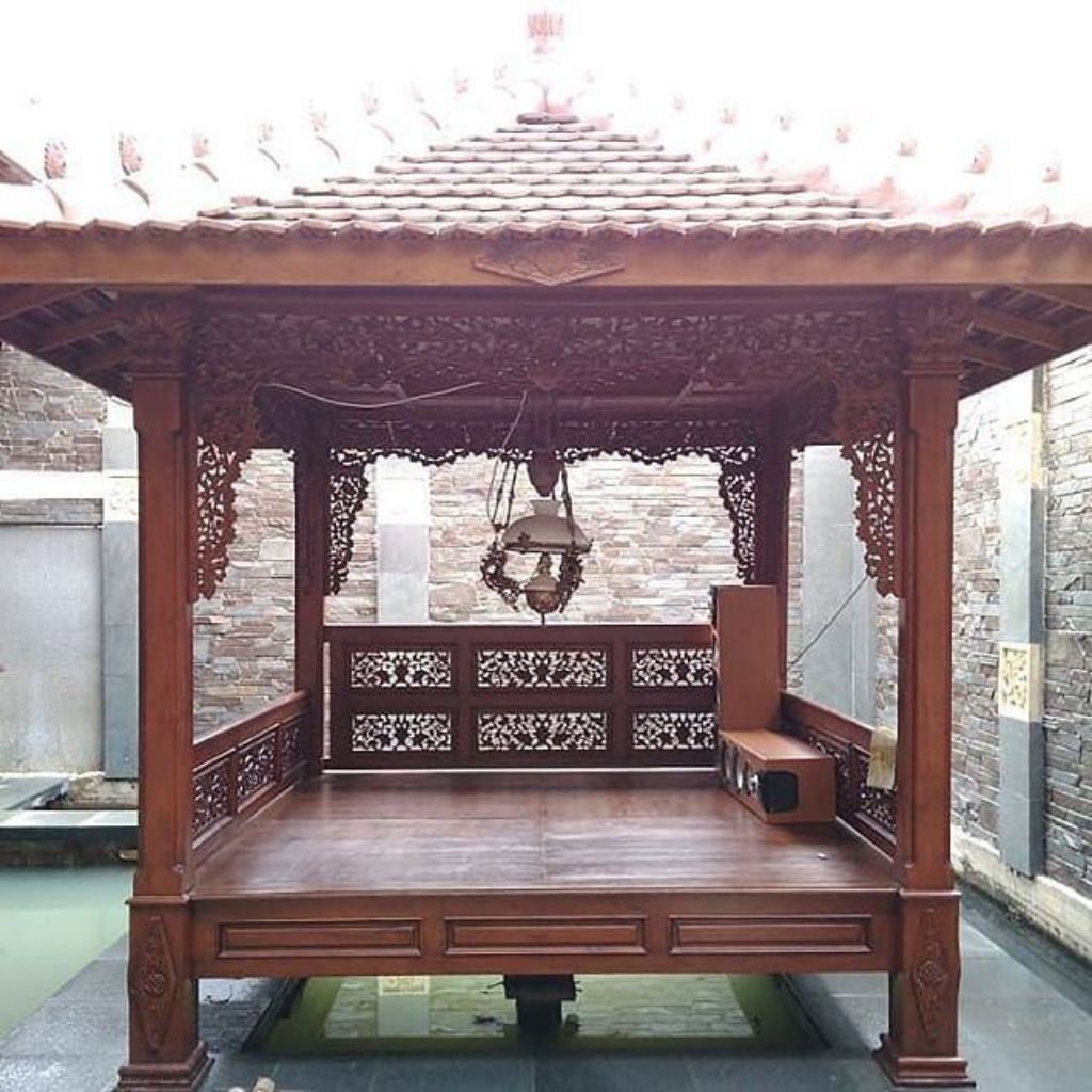 Jual Pendopo Kayu Jati Ukir Klasik - Gazebo Minimalis Elegan (Harga Per ...