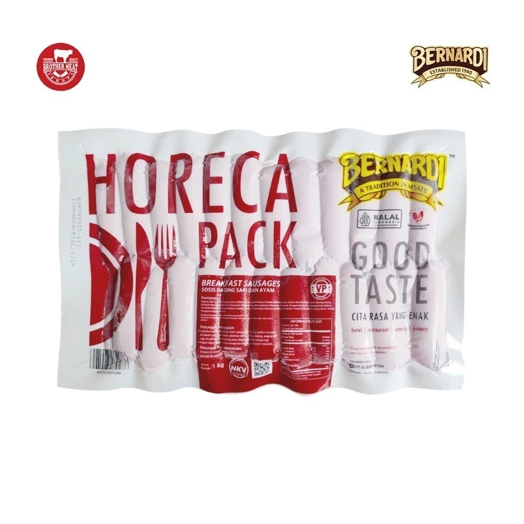 Jual SOSIS BERNARDI Breakfast cocktail VP 1kg | Shopee Indonesia