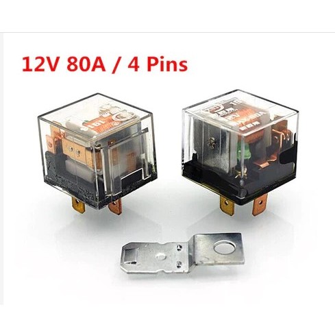 Jual Relay 4 Kaki DAN 5 Kaki Klakson 12V 80A Relay Lampu Tembak Sorot ...