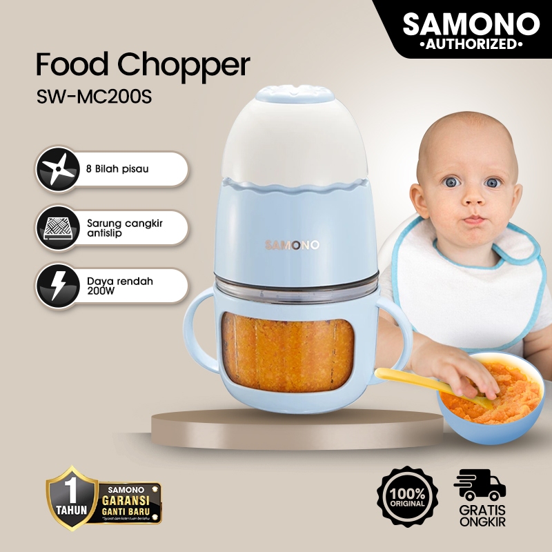 Jual SAMONO MPASI Food Processor Food Chopper Kaca 300ml Mesin ...