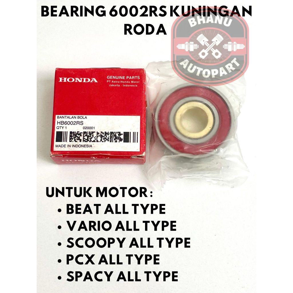 Jual ORI HND BEARING 6002 LAHER BAK CVT BEAT VARIO SCOOPY ALL 100% ...