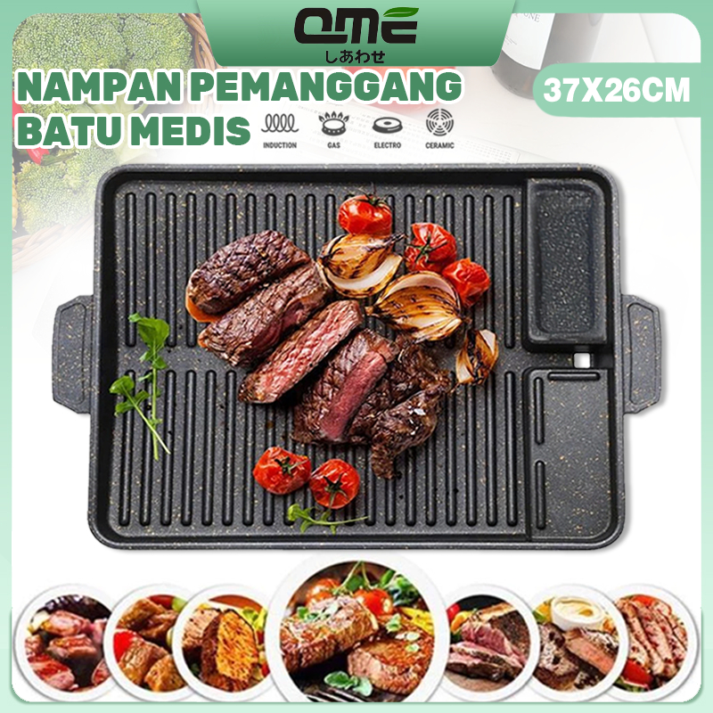 Jual KOREAN BBQ Grill Pan Barbeque Alat Pemanggang / Grill Pan Yakiniku ...
