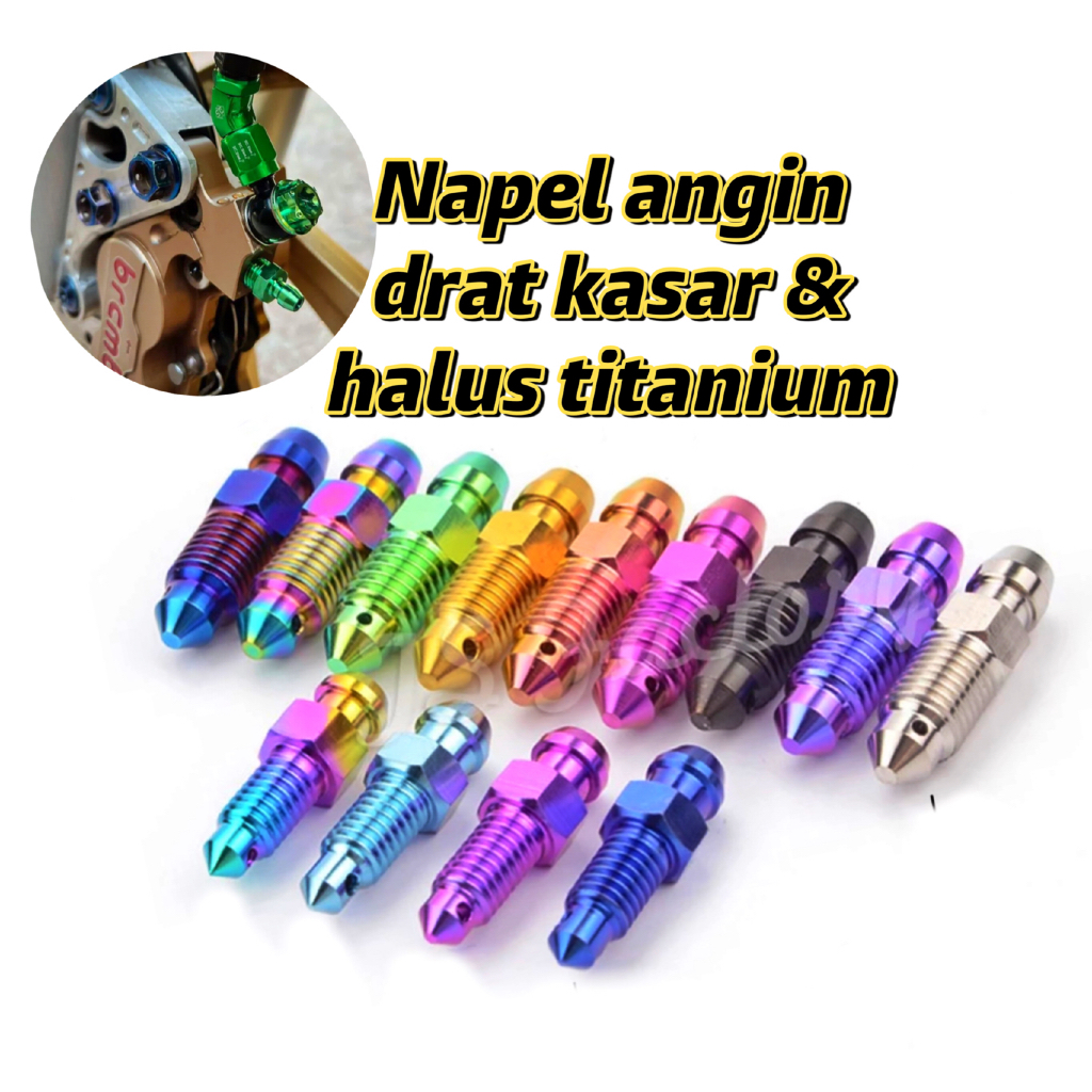 Jual Baut Blader Nepel Angin Titanium M10 Drat 14 Halus 1.00 Kasar 1.25 ...