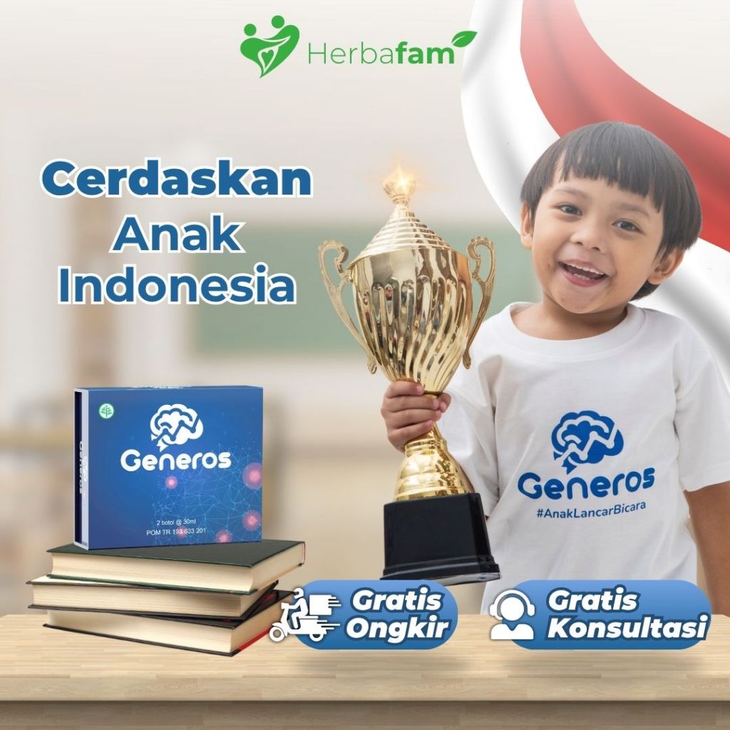 Jual Generos speech delay 1 box isi 2 botol 100% Original | Shopee ...