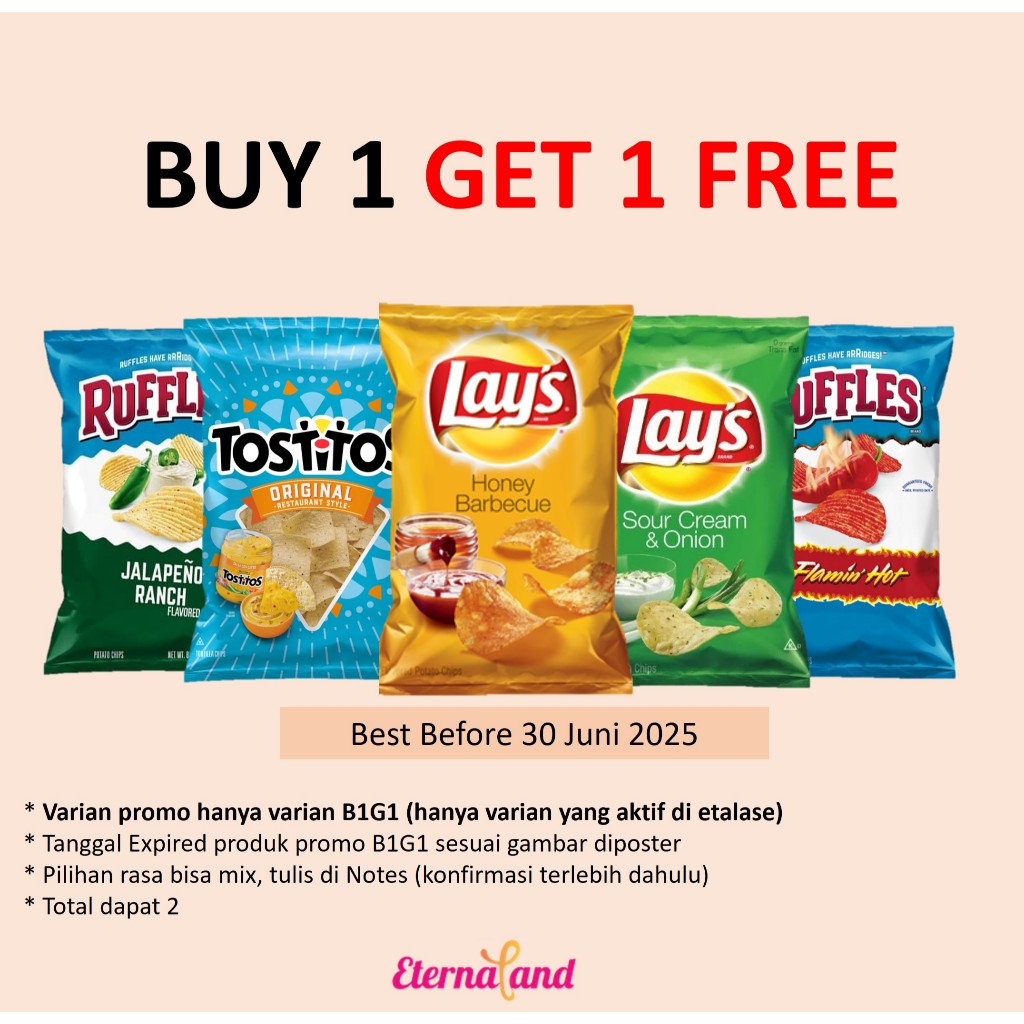 Jual (PROMO BELI 1 GRATIS 1) CHEETOS, CHESTER, FUNYUN, RUFFLES - SESUAI ...