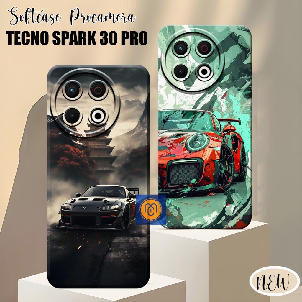 Jual Casing Softcase Tecno Spark 30 Pro 4G 2025 Motif Mobil Balap ...