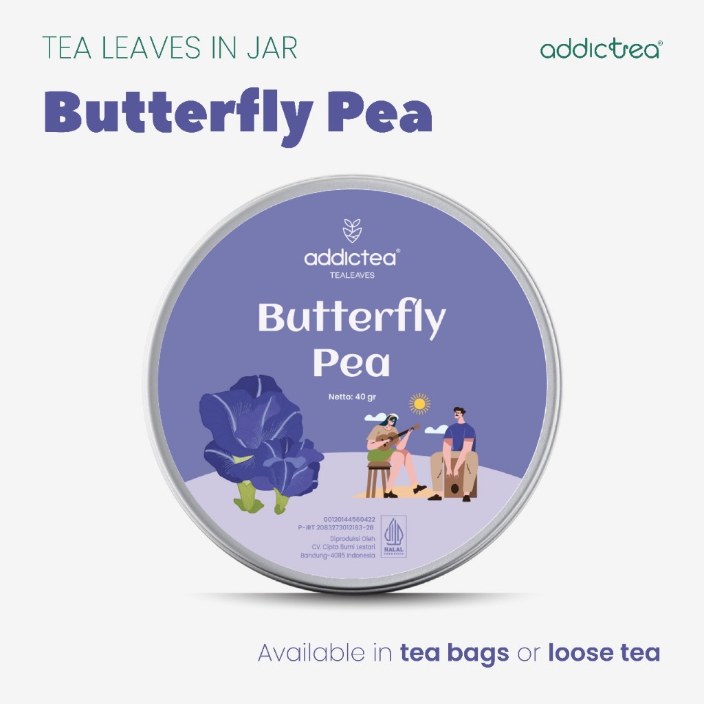 Jual Addictea Special Tea Leaves - Greentea Butterfly Pea Bunga Telang ...