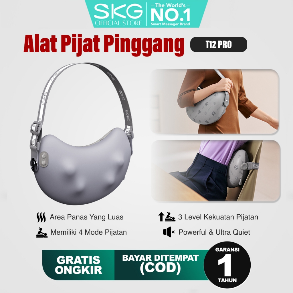 Jual SKG T1-2 T12 PRO Alat Pijat Leher Bahu Punggung Alat Pijat Paha Betis Elektrik Back ...