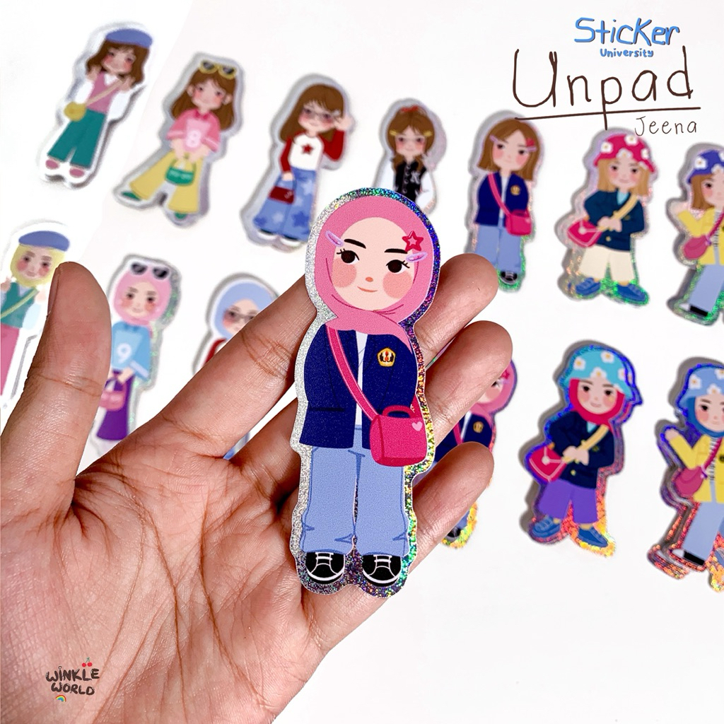 Jual Sticker Hologram It Girl University Jeena / Sticker Hologram Die ...