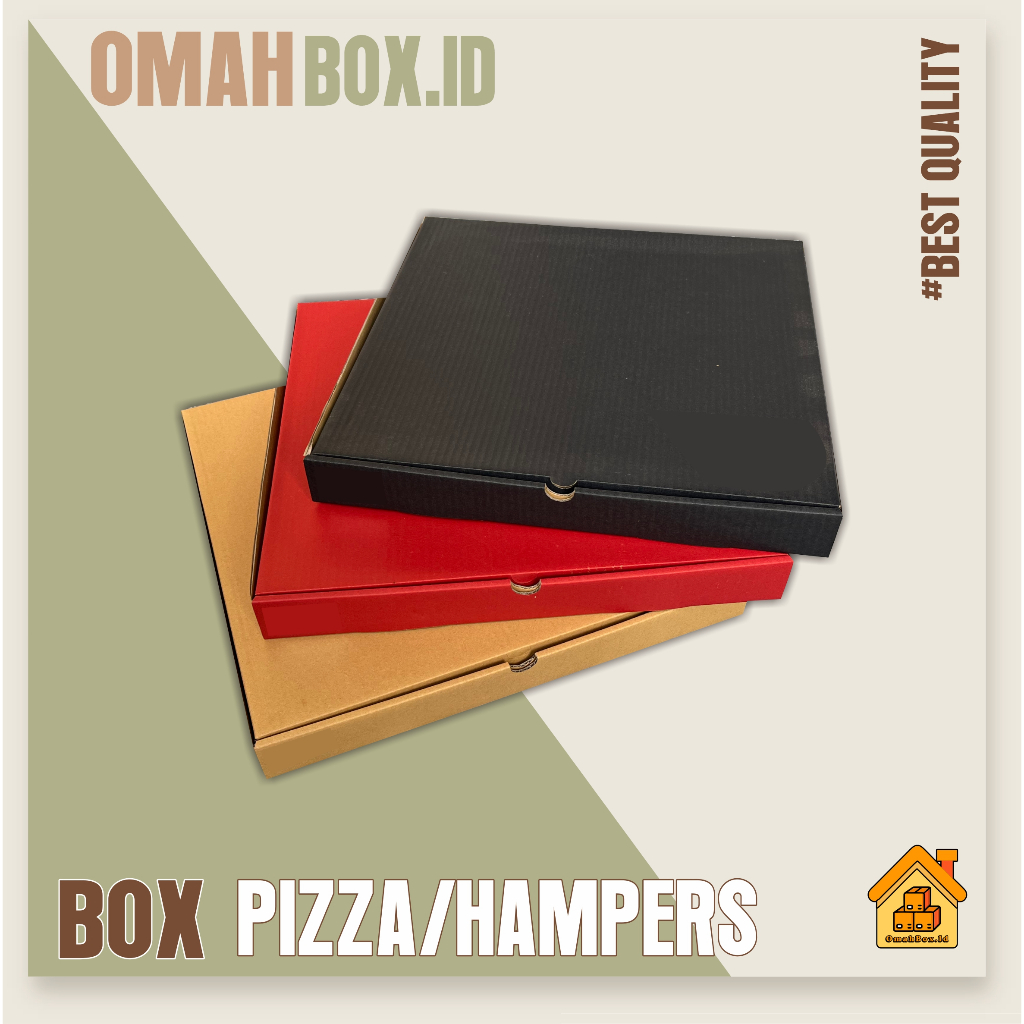 Jual Box Pizza/hampers 40x40x4,5 cm | Box | boxsliplock | Box DieCut ...