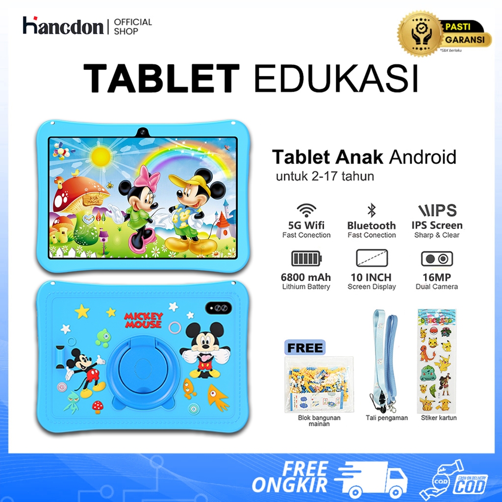 Jual Hancdon KIDS STUDY TAB F13 Kids Tablet / Tablet Anak / Tablet 10.1 ...