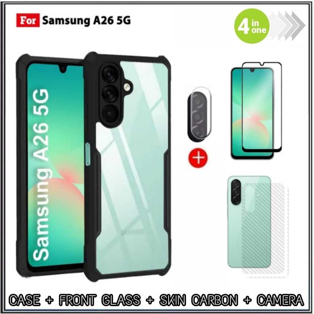 Jual PAKET 4IN1 Case Samsung A17 A26 A16 4G/5G A06 A35 A55 A15 4G/5G A25 A05 A05S S23 FE A14 LTE ...