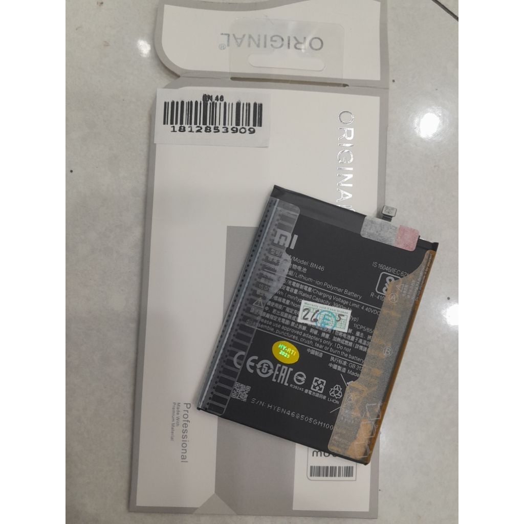 Jual BATERAI BN 46 XIAOMI 7/NOTE 8/REDMI Y3 (BIG) | Shopee Indonesia