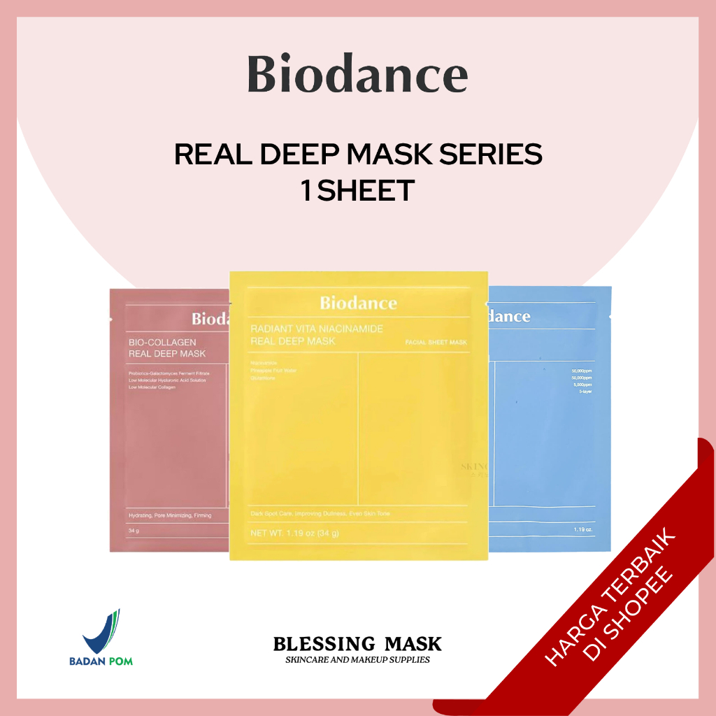 Jual BIODANCE - Bio Collagen Real Deep Mask | Hydro Cera Nol Real Deep Mask - 1pcs | 1sheet ...