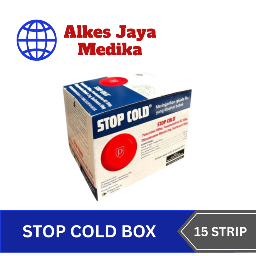 Jual Stop Cold Box Isi 15 Strip @4 Tablet - Obat Batuk Pilek | Shopee ...