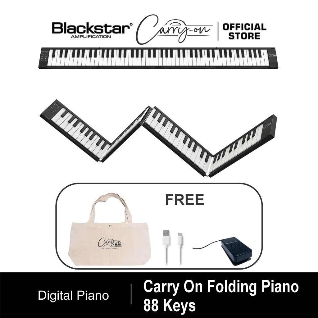 Jual Blackstar CARRY-ON-FP88-BK Carry On Folding Piano 88 Keys Black ...