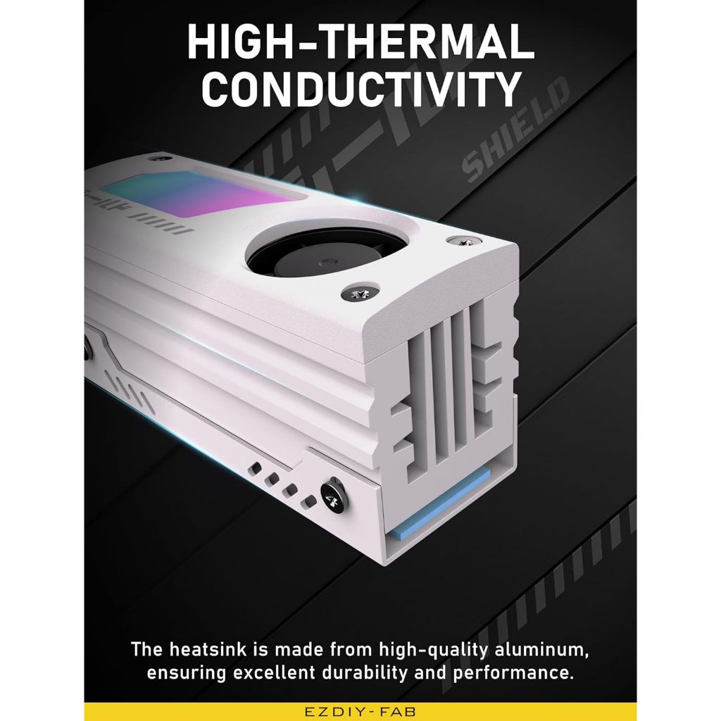 Jual EZDIY-FAB Shield ARGB SSD M.2 Heatsink with Cooling Fan | Shopee ...