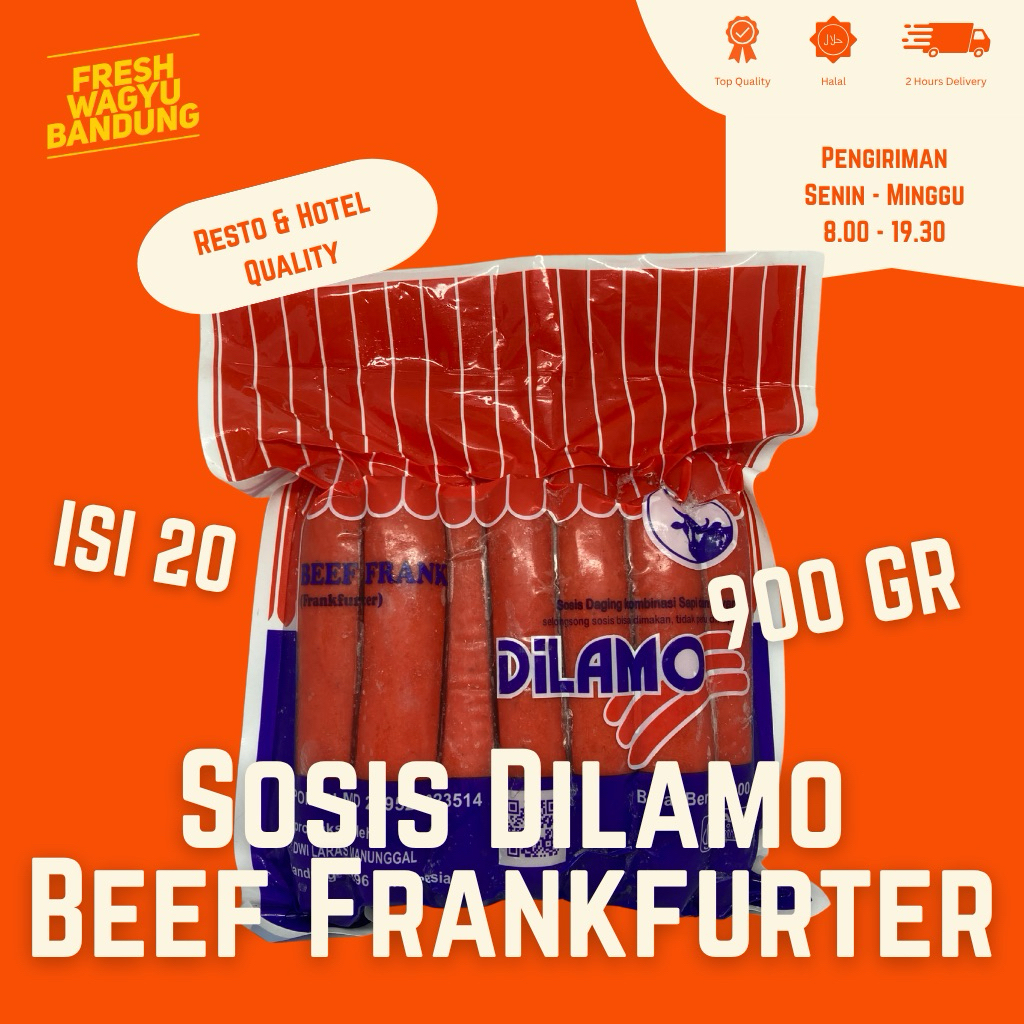 Jual DILAMO BEEF FRANK SOSIS SAPI HALAL PREMIUM 900g | Shopee Indonesia
