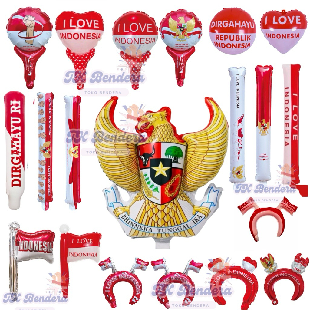 Jual Balon Foil HUT RI – I Love Indonesia & Dirgahayu | Shopee Indonesia