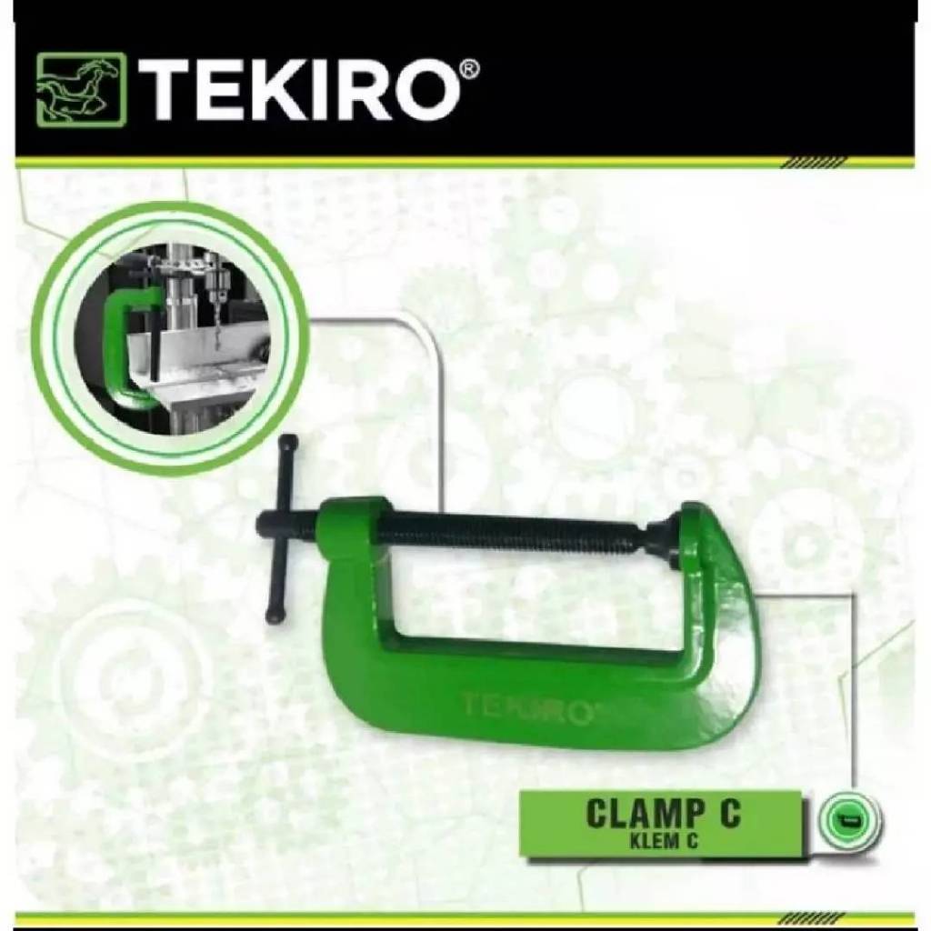 Jual TEKIRO clamp C ukuran 3 inch (7.5cm) 4 inch (10cm)/Tekiro klem ...