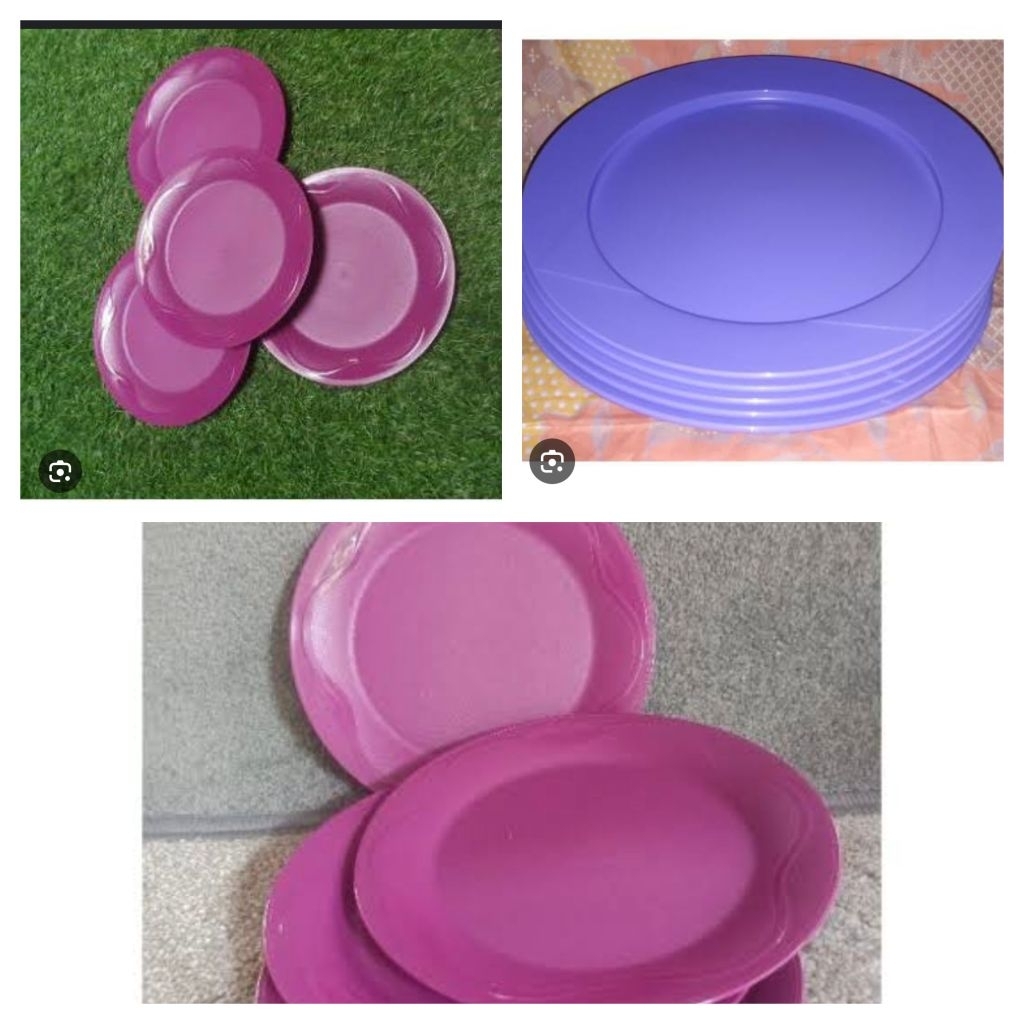 Jual piring datar Tupperware 1set (4) CUCI GUDANG | Shopee Indonesia