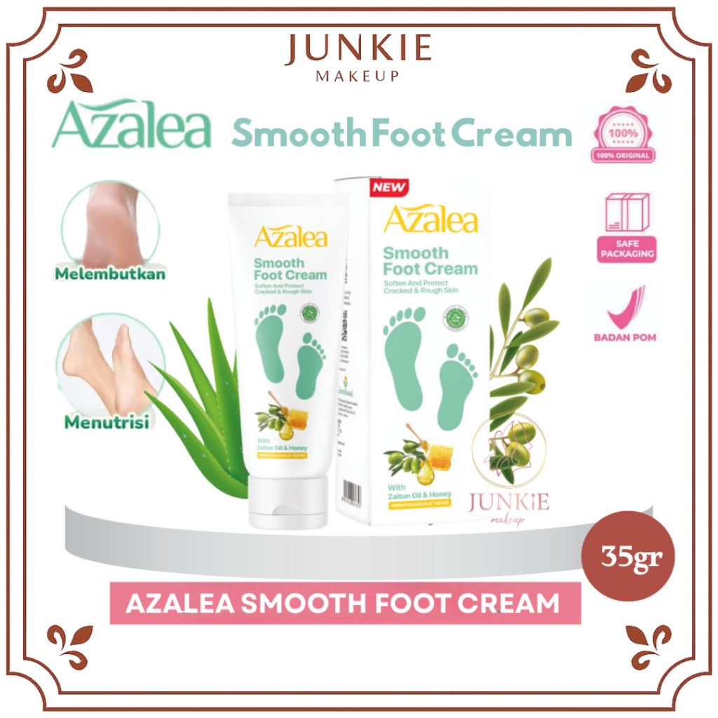 Jual Azalea Smooth Foot Cream - Krim Kaki Penghalus Tumit Kaki Obat ...