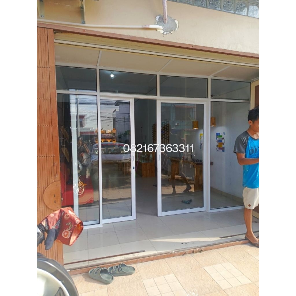 Jual PINTU SEKAT KACA, JENDELA, KITCHEN SET ALUMINIUM | Shopee Indonesia