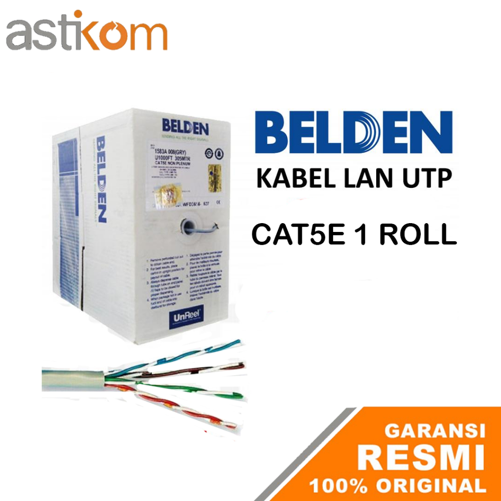Jual Kabel Belden Cat 5e LAN 1 roll 305 meter Original | Shopee Indonesia