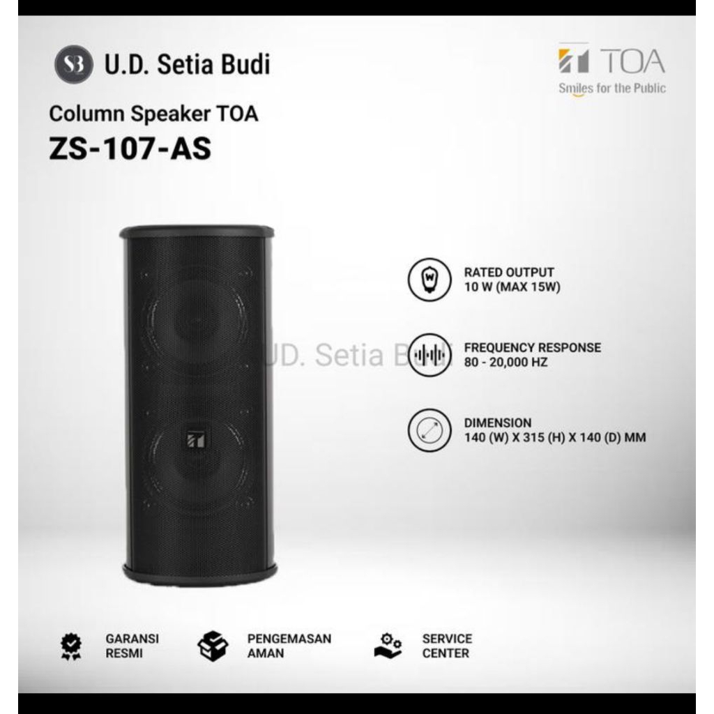 Jual Colum Speaker TOA zs 107 AS Original | Shopee Indonesia